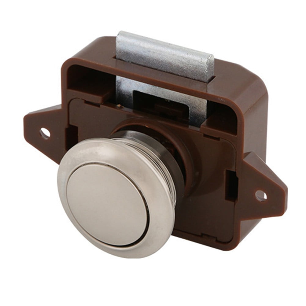 Push Button Drawer Cupboard Cabinet Rv Caravan Catch Latch Knob Handle Locks Tp005-Bn - Walmart.com