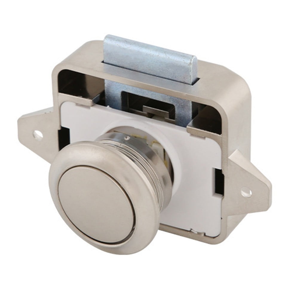 Push Button Drawer Cupboard Cabinet RV Caravan Catch Latch Knob Handle Locks - Walmart.com
