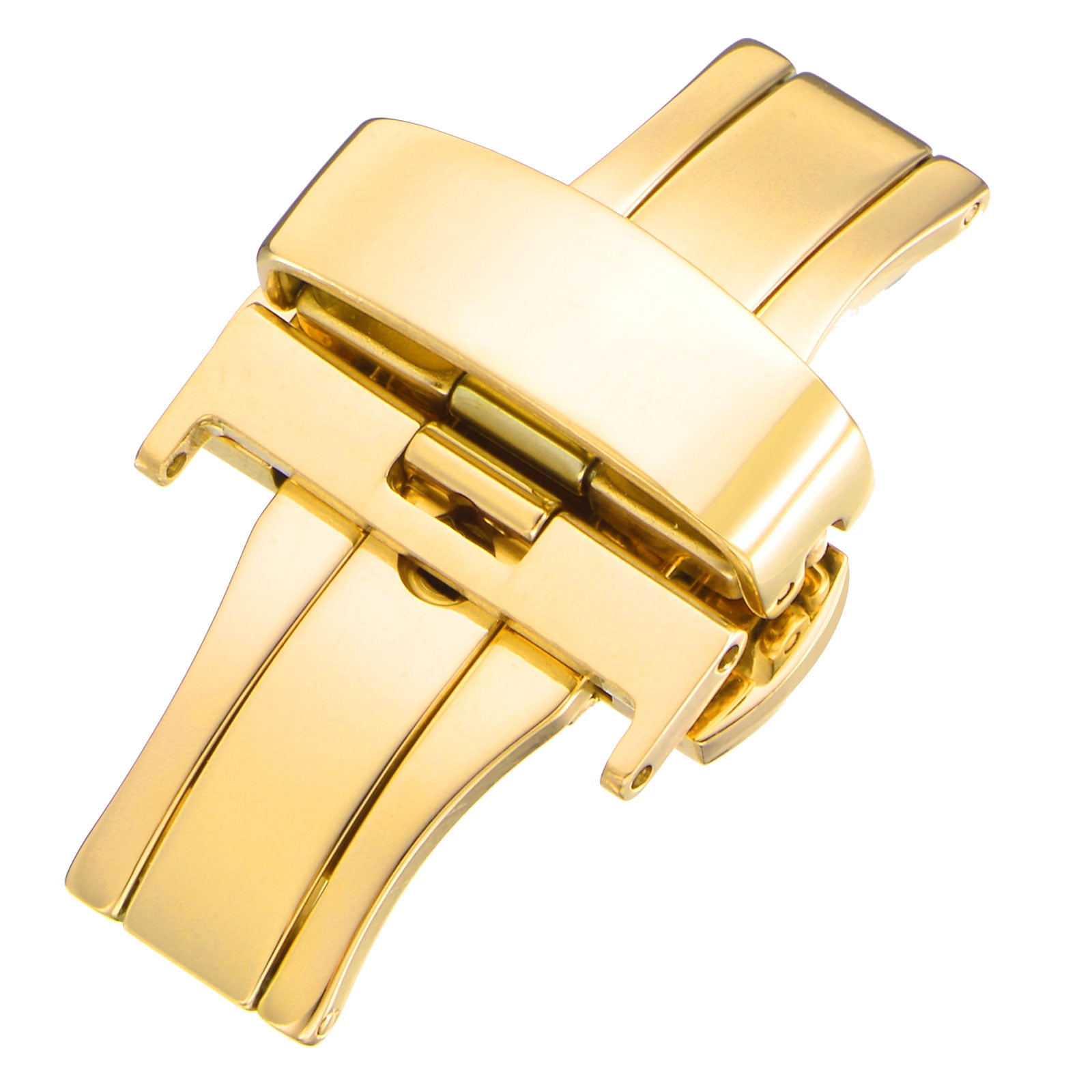 Push Button Folding Deployment Clasp Solid Steel Buckle for 20mm ...