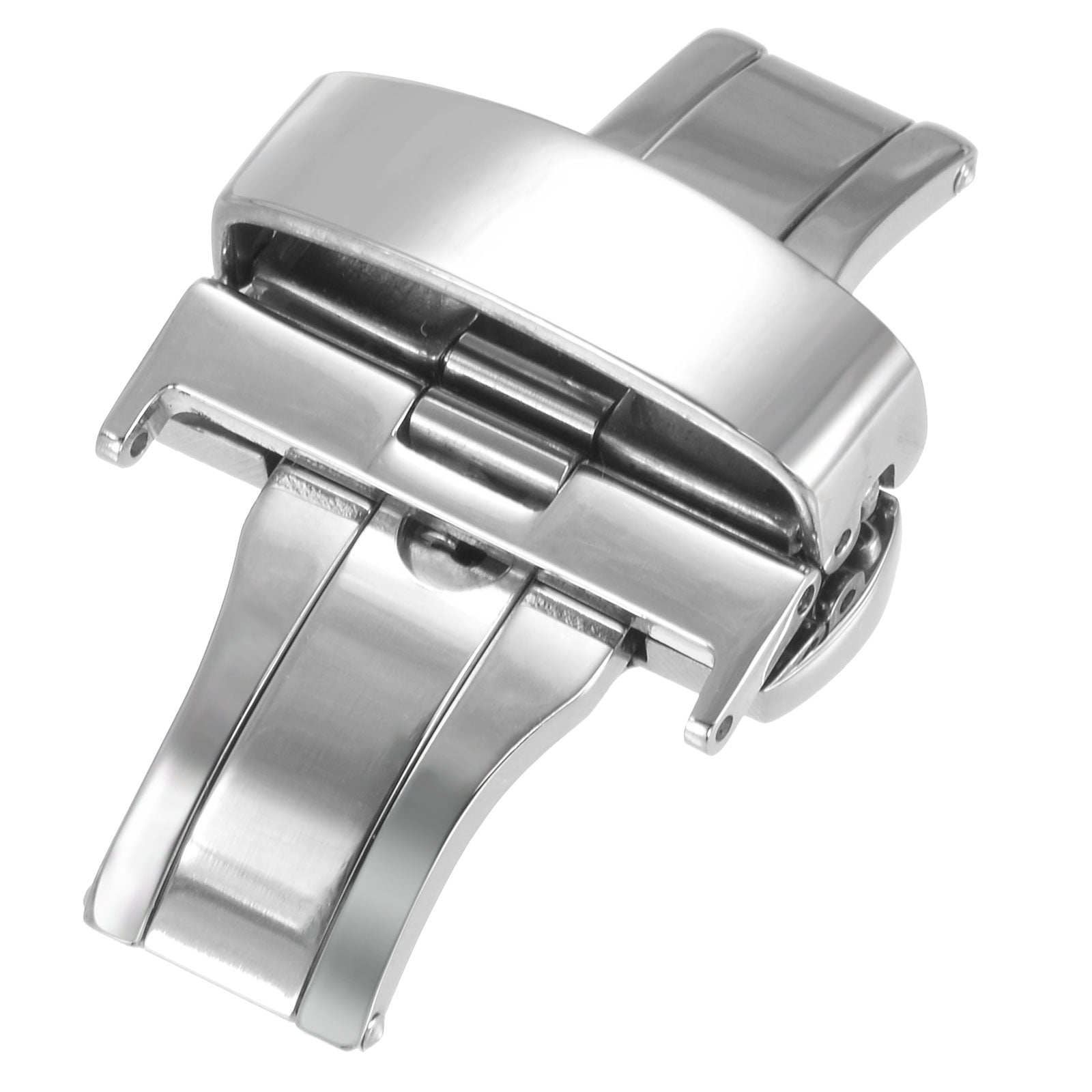 Push Button Folding Deployment Clasp Solid Steel Buckle for 22mm ...