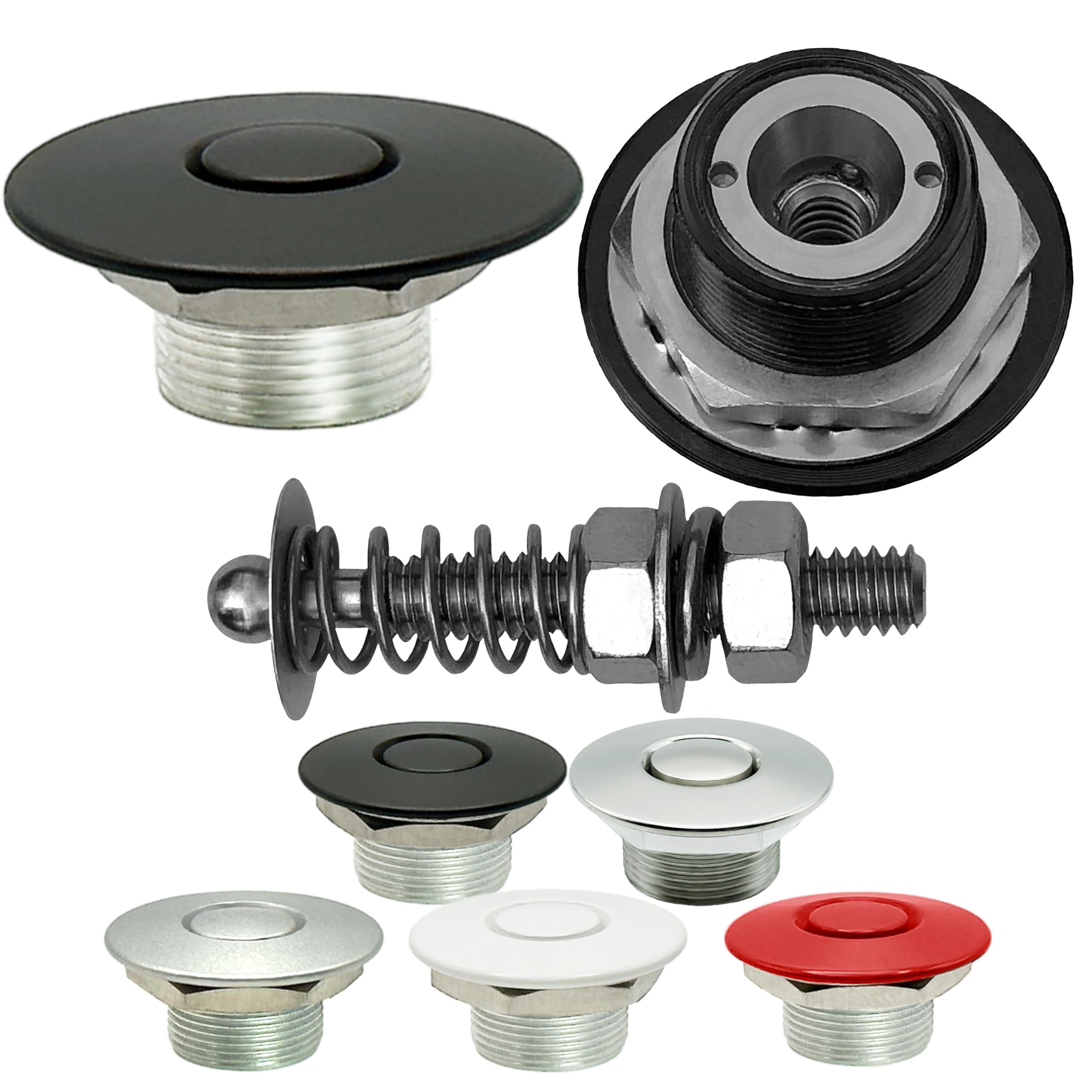 Push Button Latches Black 1.50"" Pro Series & 2"" Stud USA Made C33 ...