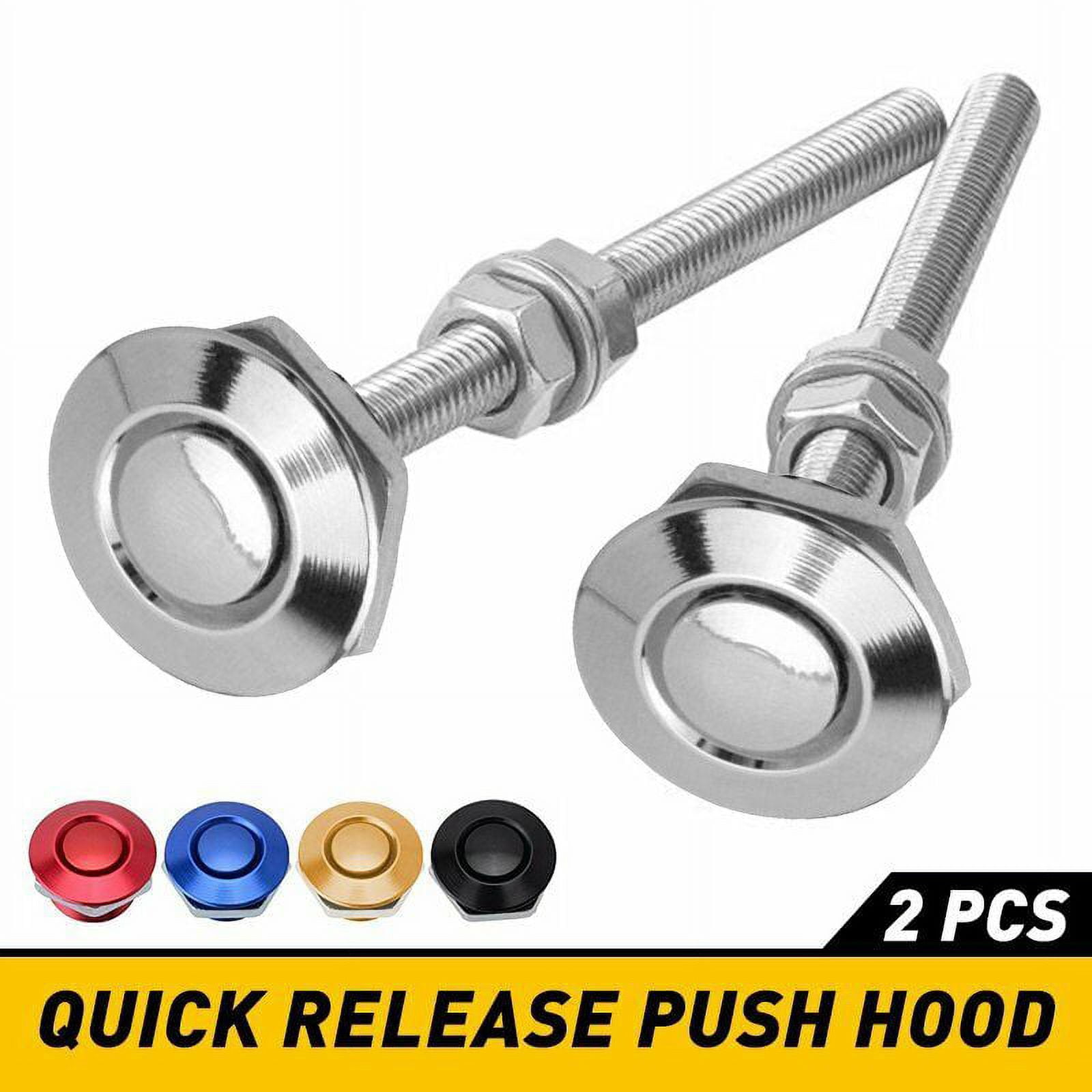 Push Button Quick Release Hood Bonnet Pins Lock Clip Car Bumper Latch ...