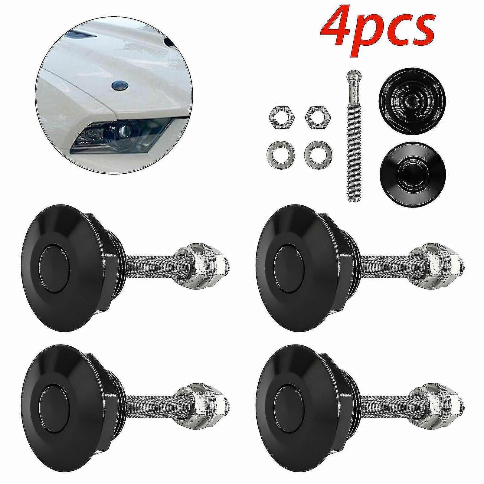 Push Button Quick Release Hood Bonnet Pins Lock Clip Car Bumper Latch ...