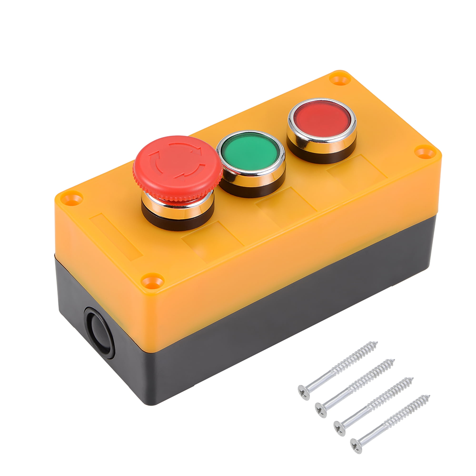 Push Button Switch Box Momentary Red Green Switches and Stop 1pcs ...