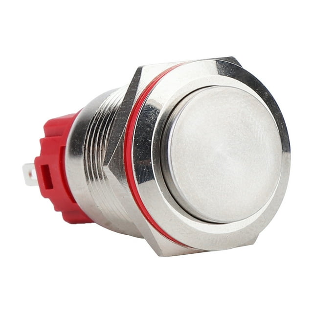 Push Button Switch Dc9~30v 19mm 1no 1nc Stainless Steel Shell Self
