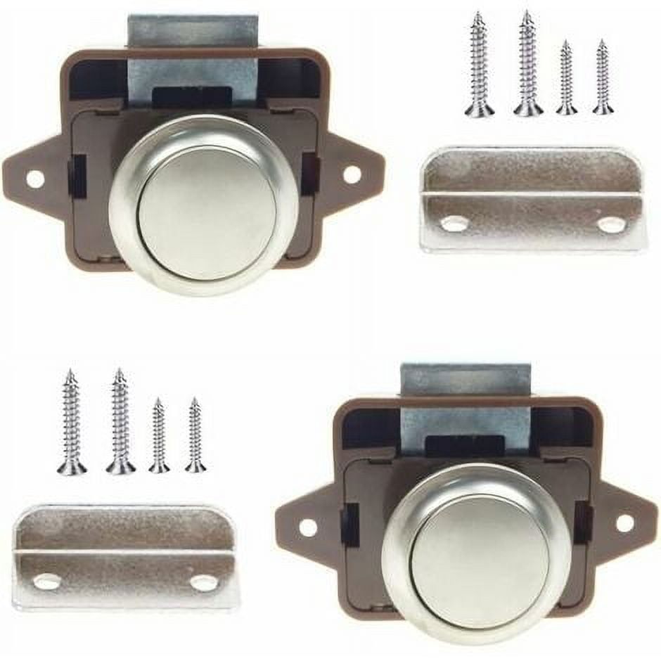 Push Buttons Latch, 2 Pieces Push Button Latch, Keyless Latch, Keyless ...