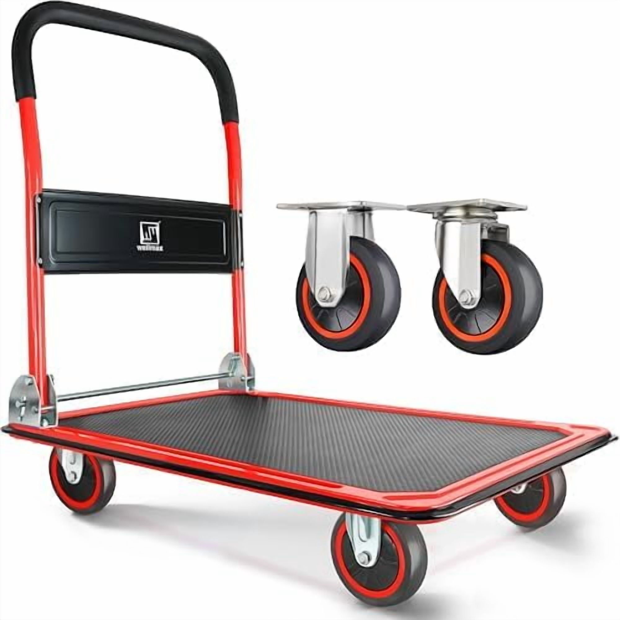 Push Cart Dolly by , Moving Platform Hand Truck, Foldable for Easy ...