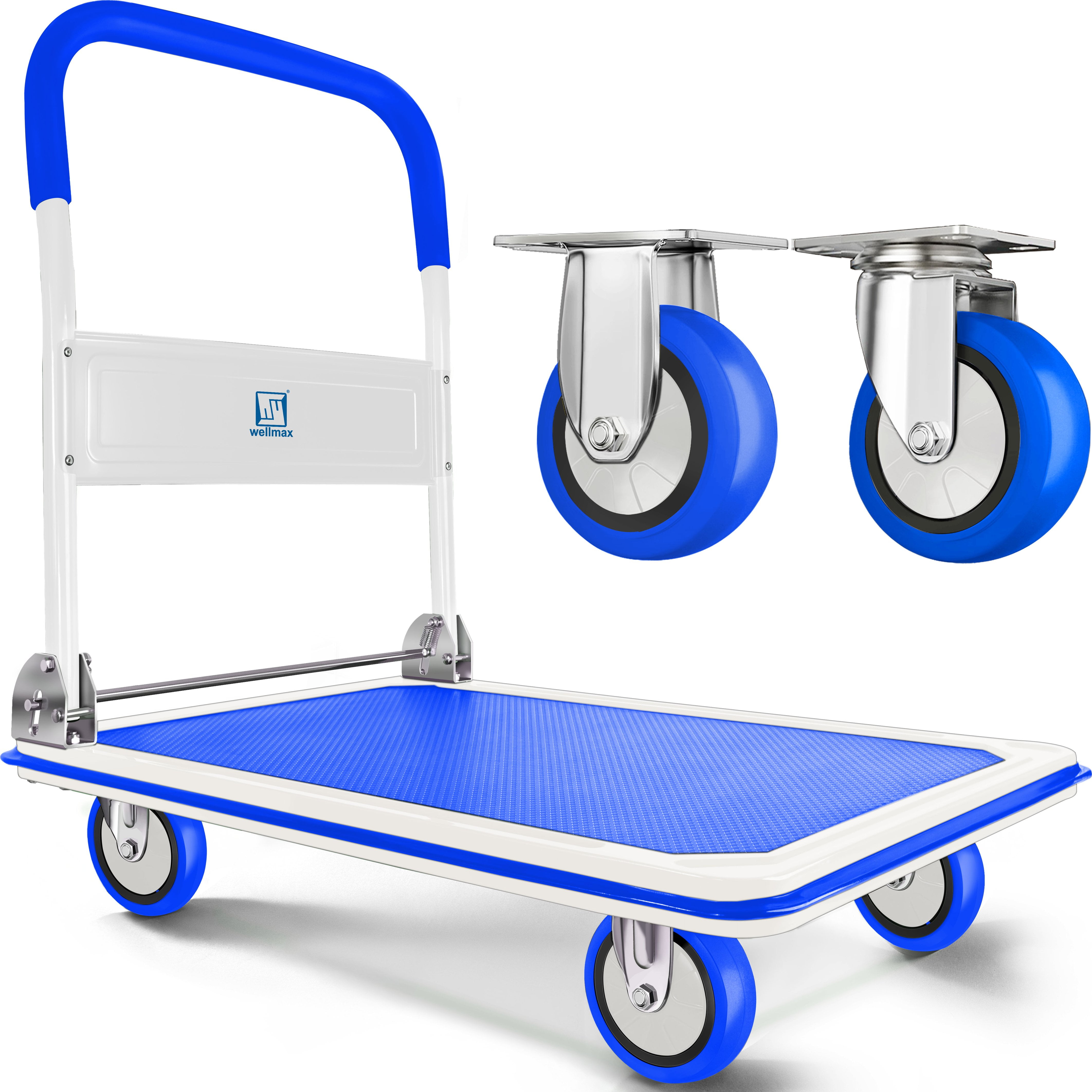 Push Cart Dolly by Wellmax, Moving Platform Hand Truck, Foldable for ...