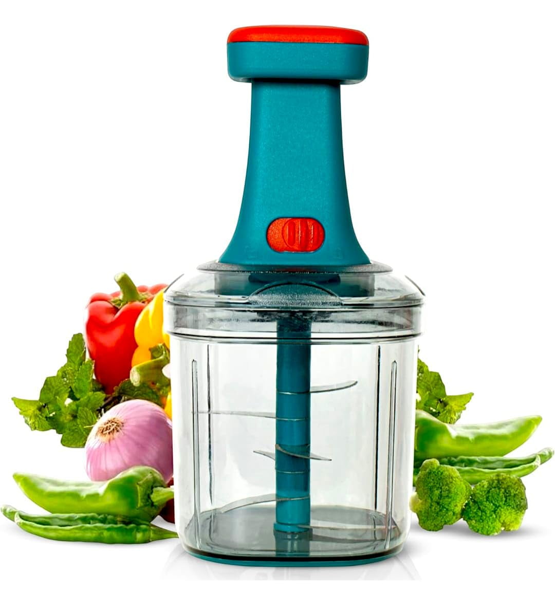 Push Chopper 1000ml MultiPurpose Vegetable Onion and Garlic Chopper ...