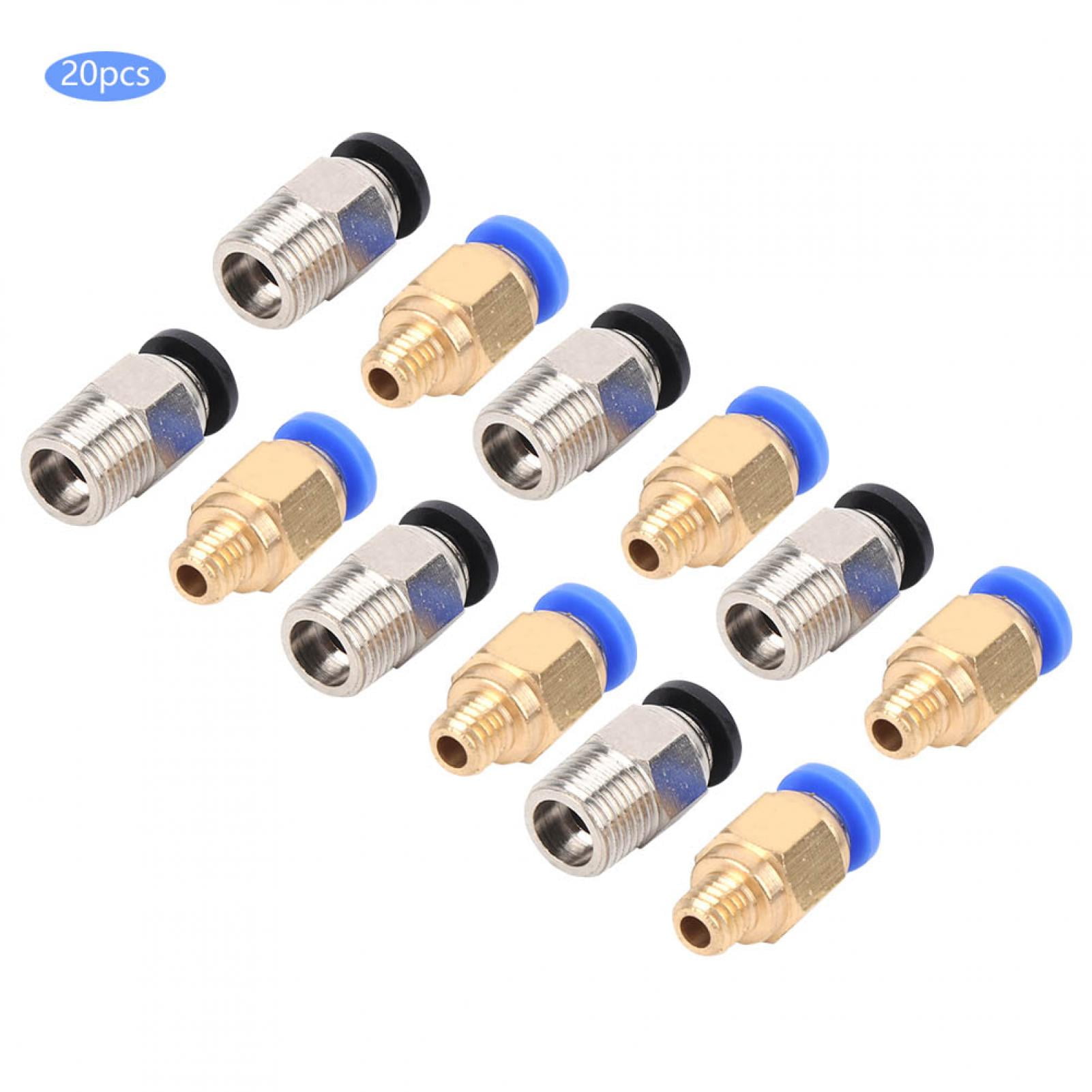 Push Connect Fitting,20Pcs Straight Pneumatic Fitting Push Connect for ...