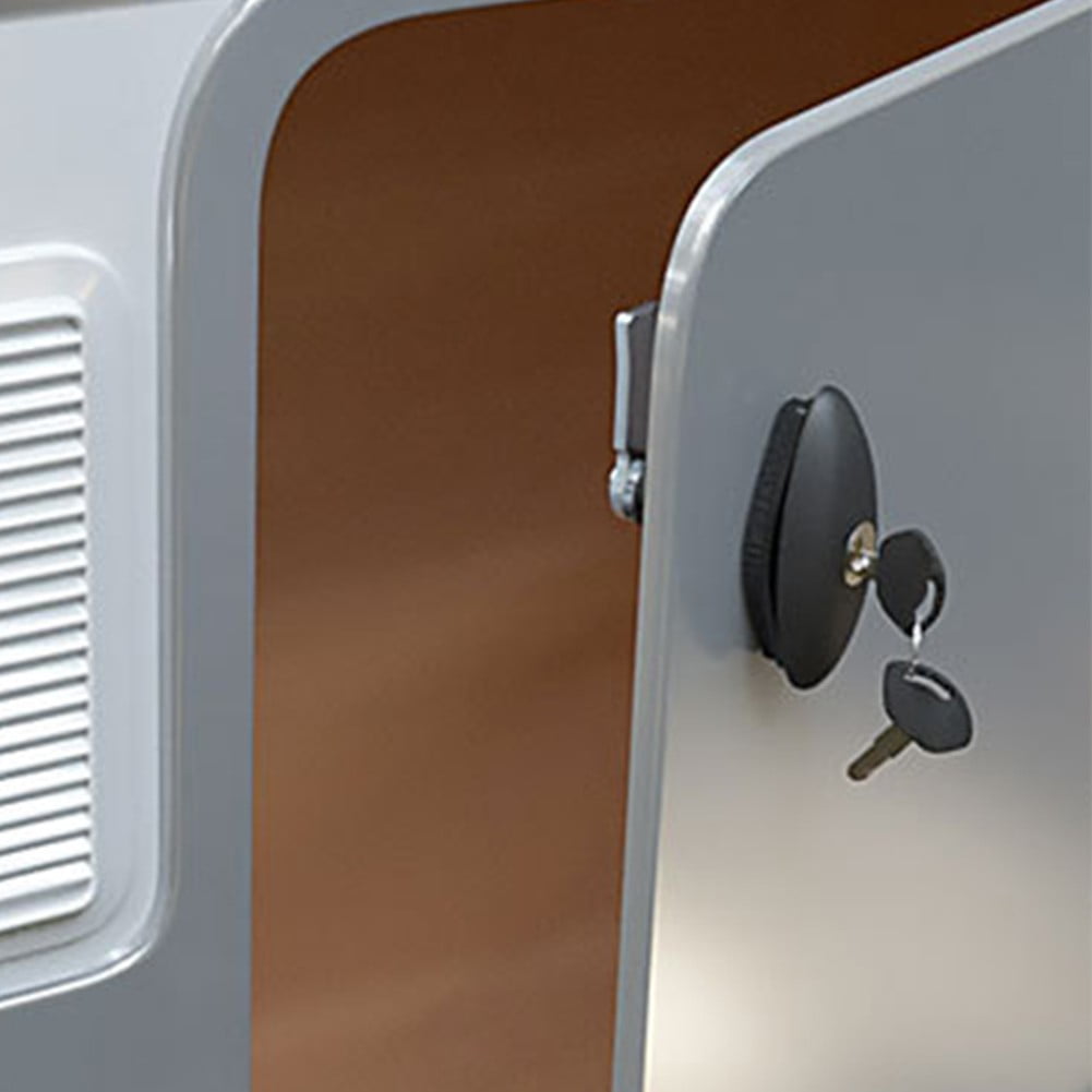 Push Door Lock with 2 Keys Caravan Camper Compartment Door Locker ...