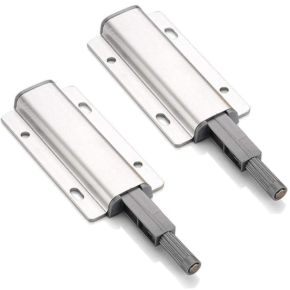 Push Door Opener Electromagnetic Door Push Door Magnet(4 pcs, silver ...