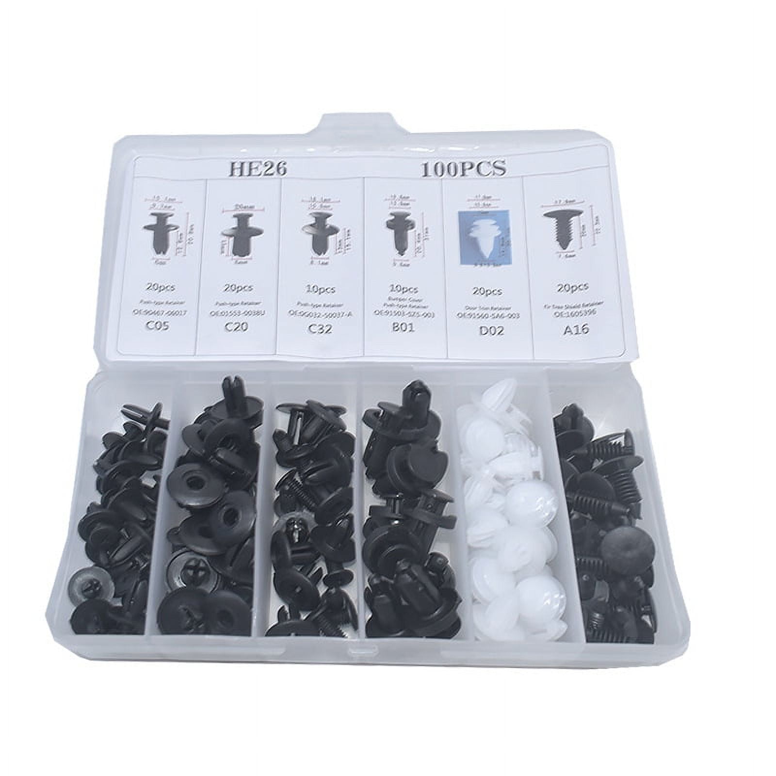 Push Fasteners Set, Universal Fit Kit With Heavy Duty Construction For ...