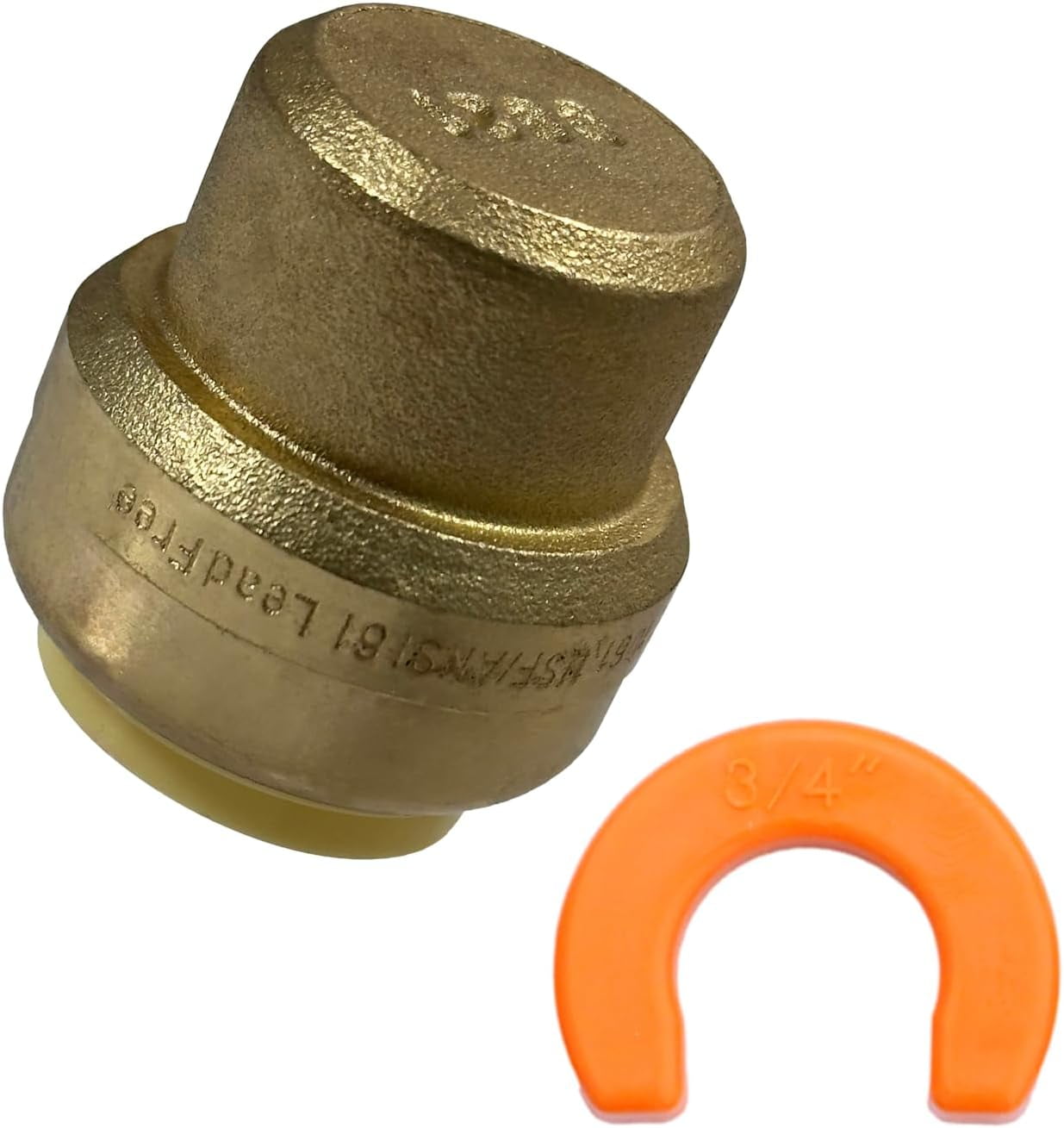Push Fit 3/4 Inch End Cap Plug with 1 Clip, 27-2-5=5W.1C, 5 count ...