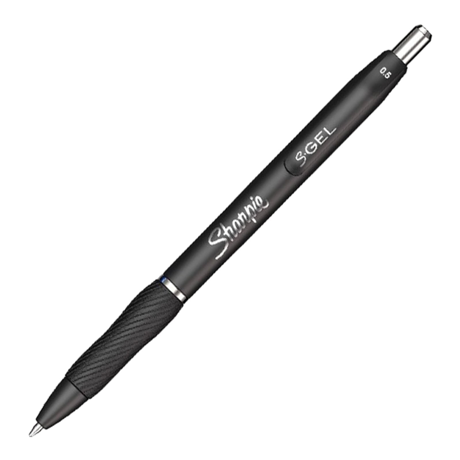 Push Gel Pen Black, Pens Medium Point (0.5Mm) Ideal for Writing ...