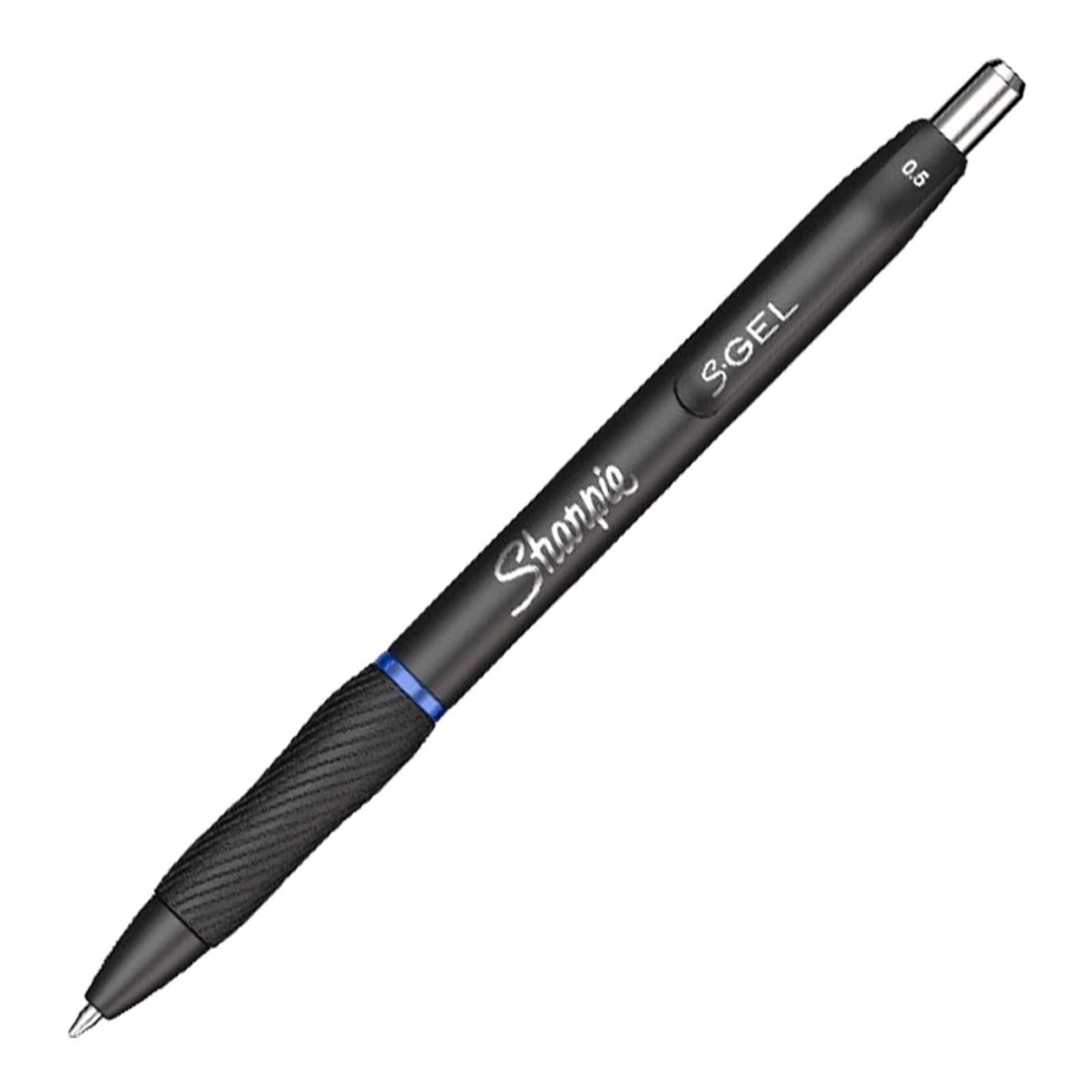 Push Gel Pen Blue, Pens Medium Point (0.5Mm) Ideal for Writing ...