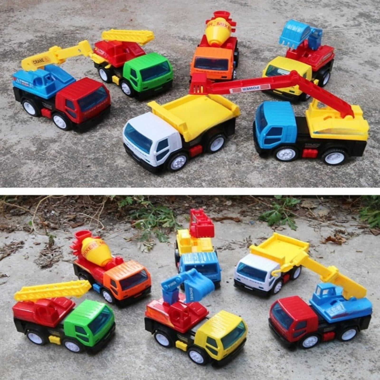 Push And Go Toy Cars, Construction Truck Set, Kids Engineering Play ...
