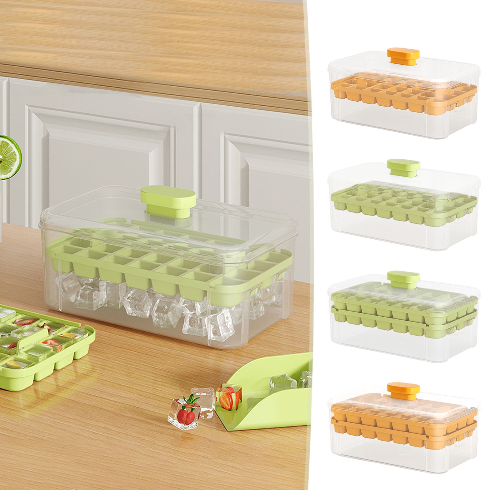 Push Ice Compartment Ice Maker With One Button Film Removal Feature for ...