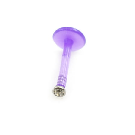 BODY JEWELRY Bioflex 5-Piece Glow in the Dark Labret Set - Walmart.com