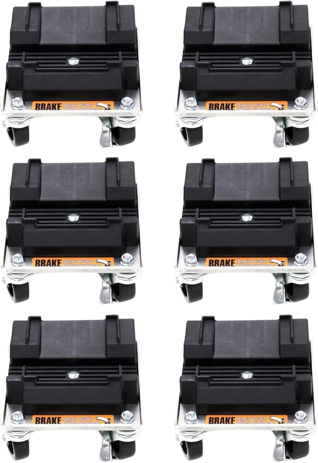 Push Industries 102.406 - 6 Pack - Plow Pusher Storage Dolly Set for ...