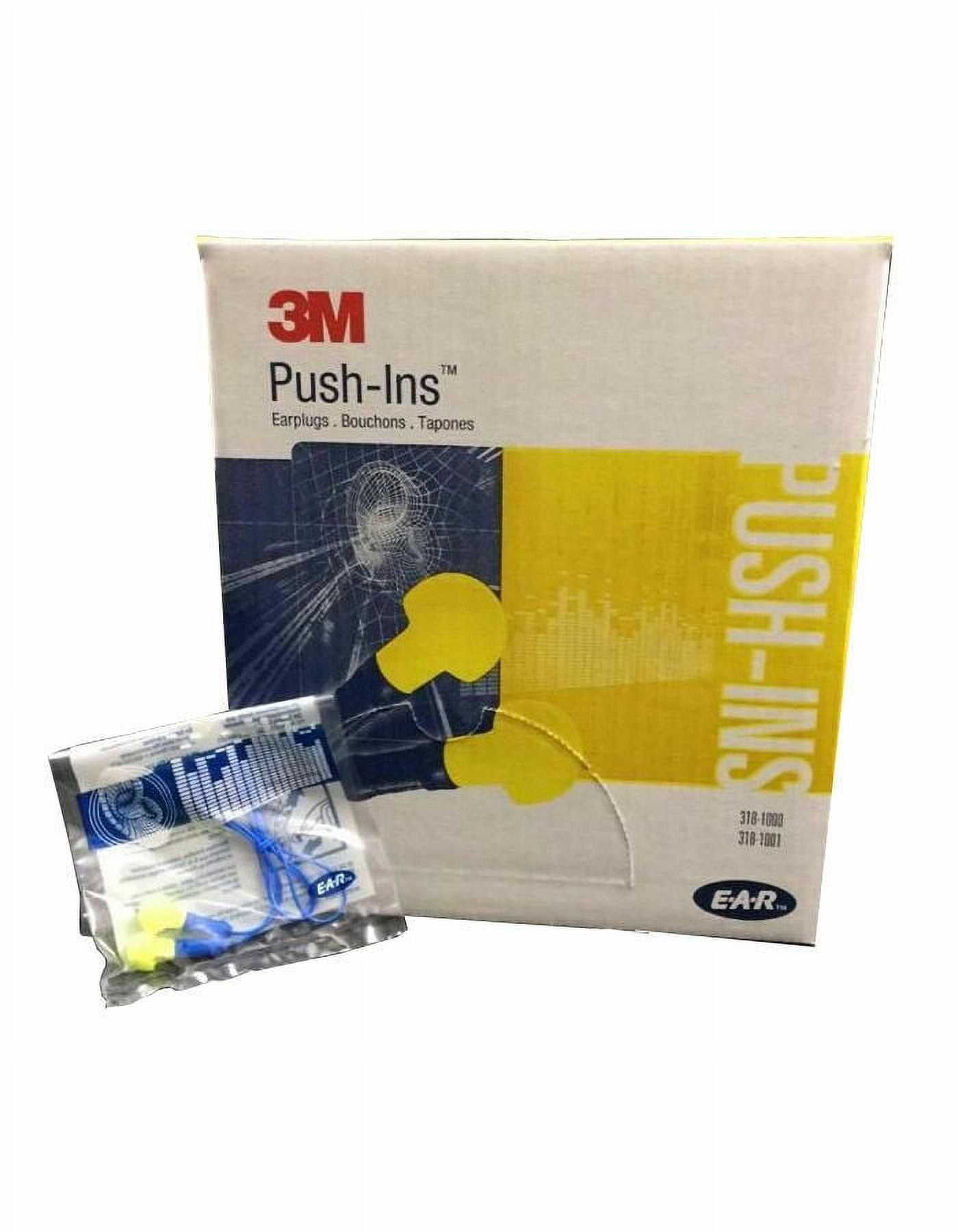 Push-Ins Ear Plug w/ Cord, Hearing Protection 3M 500 Pairs MS-92160 - Walmart.com