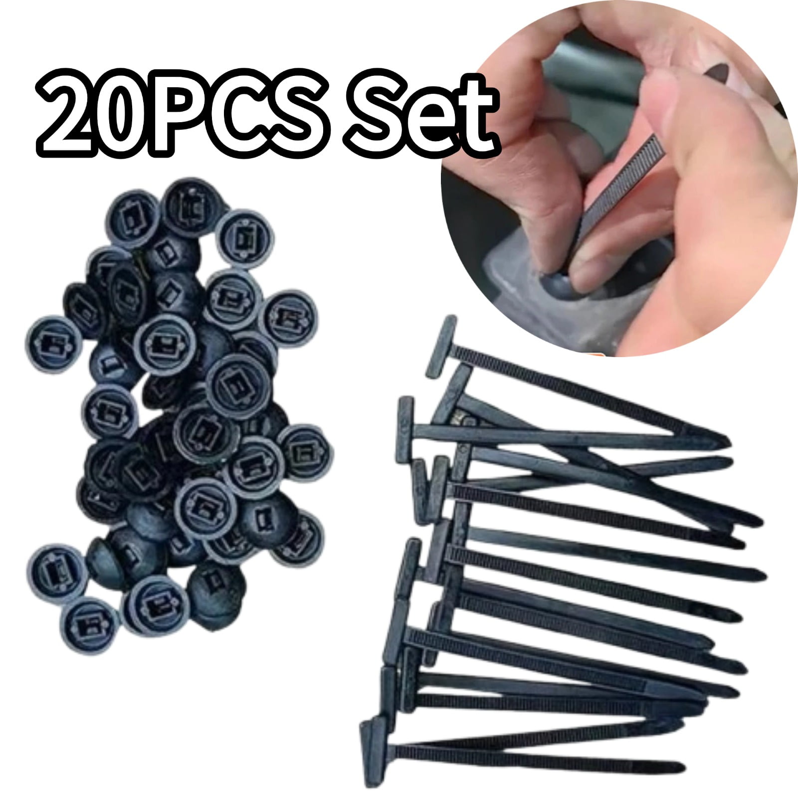 Push Mount Cable Zip Tie,Nylon Self Locking Cable Strap, Heavy Duty ...