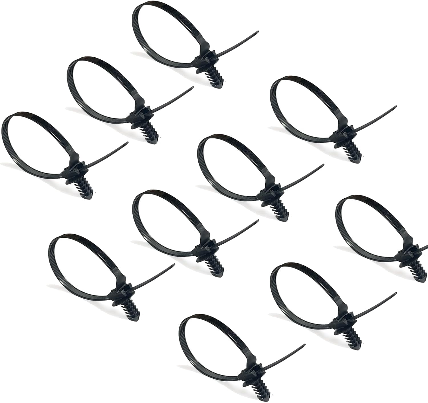 Push Mount Zip Ties, 50 Pcs 8.3 Inch Cable Ties - Walmart.com