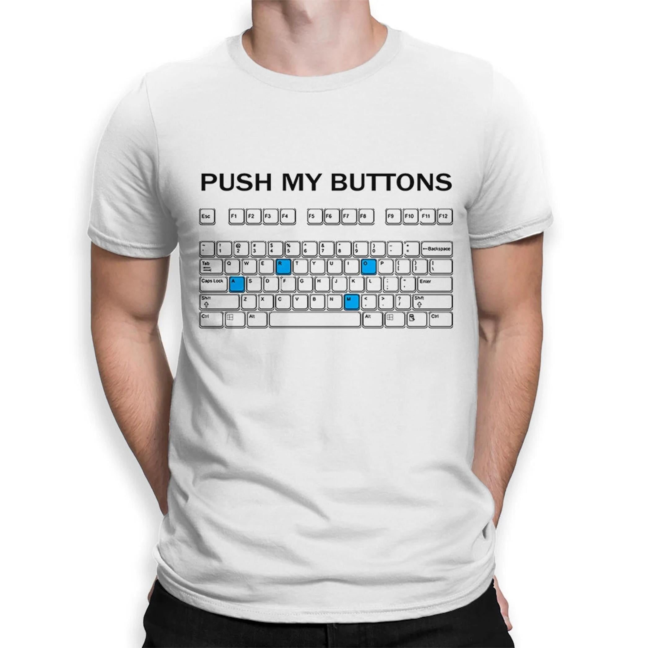 Push My Buttons Keyboard T-Shirt Unisex - Walmart.com