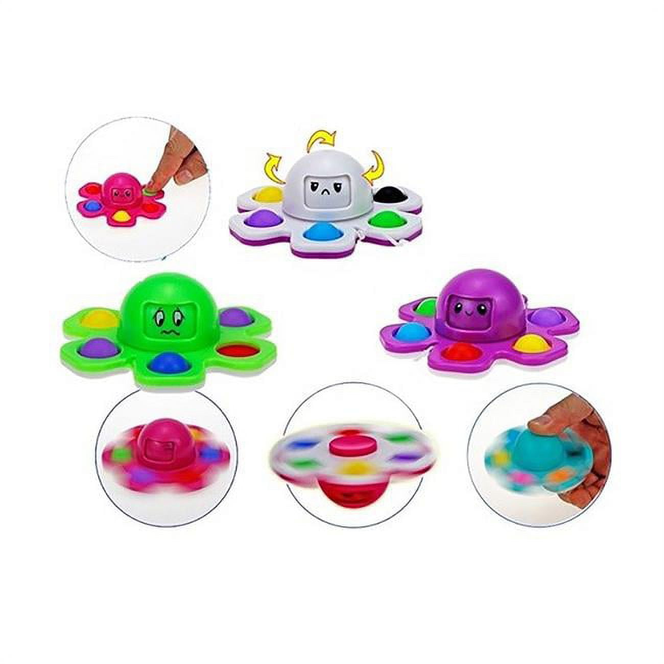 Push N Pop Fidget Spinner Octopus - Assorted - Walmart.com