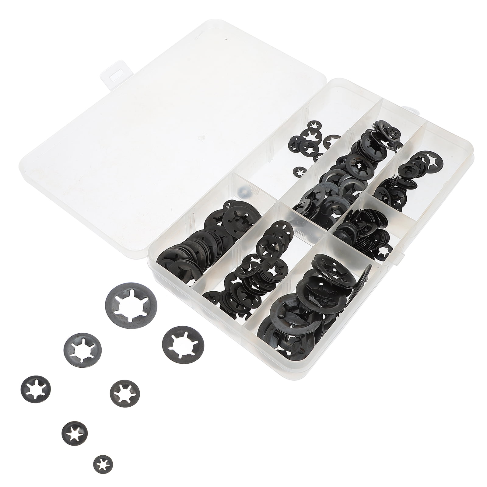 Push On Washers Lock Assortment Quick Speeds 260 Pcs Hole Suite Locking ...