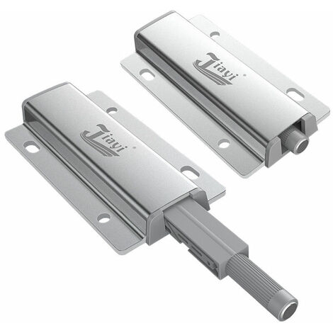 Push to Open Aimant Porte Placard Jiayi 2 Pices Aluminium Loquet ...