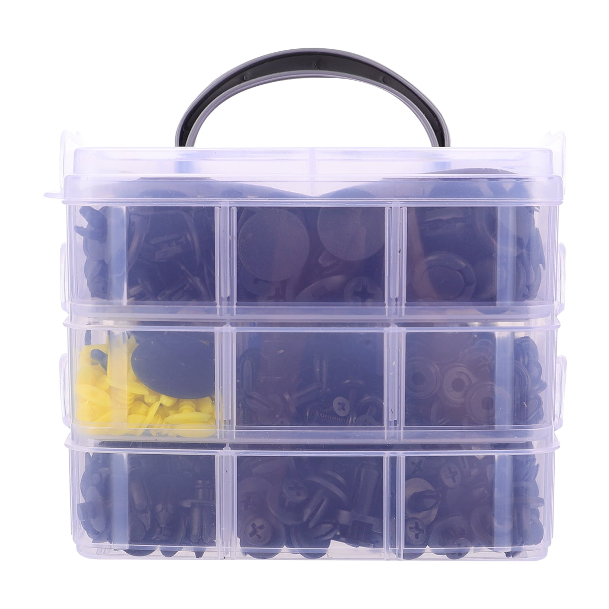 UEETEK Retainer Clips Push Type Fasteners Plastic 650Pcs 11.8X5.9X5.1In ...