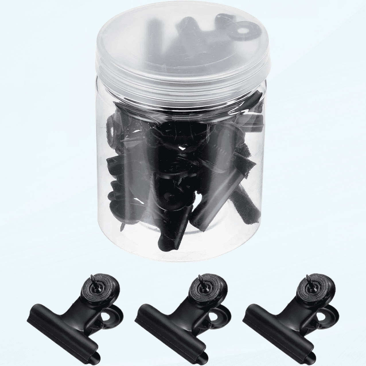 Push Pin Clips, 20 Pack Metal Thumb Tacks with Clip for Office Artwork ...