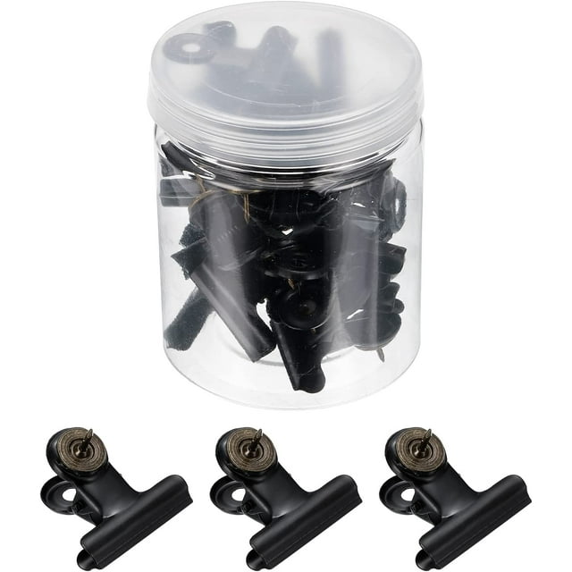 Push Pin Clips, 20 Pack Metal Thumb Tacks with Clip for Office Artwork ...