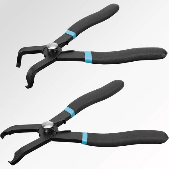 Push Pin Pliers Set with 30 Degree and 80 Degree Offset Jaws, Spring ...