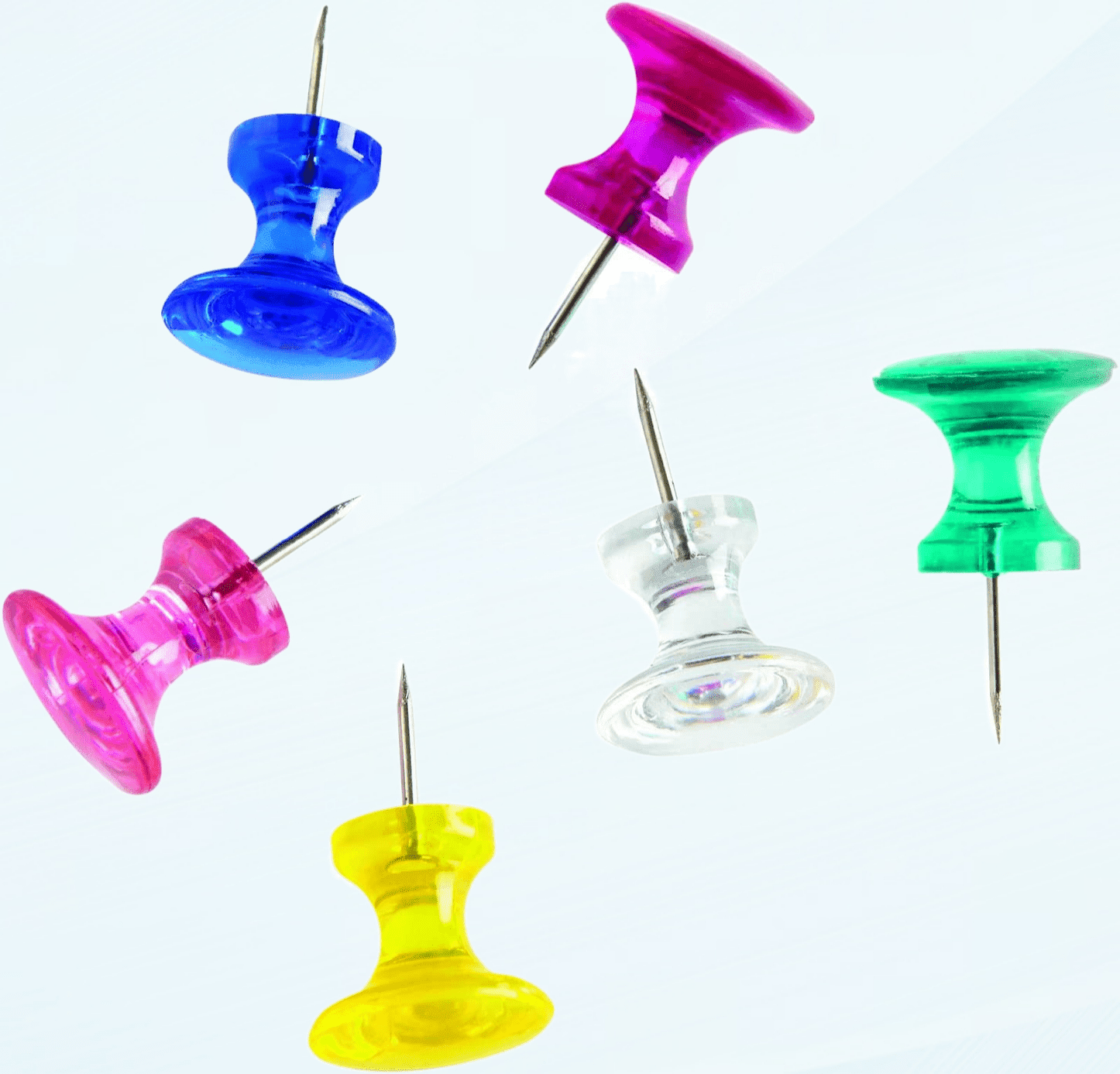 Push Pins, 1-Inch,Colors, 30 Pack (27954) - Walmart.com