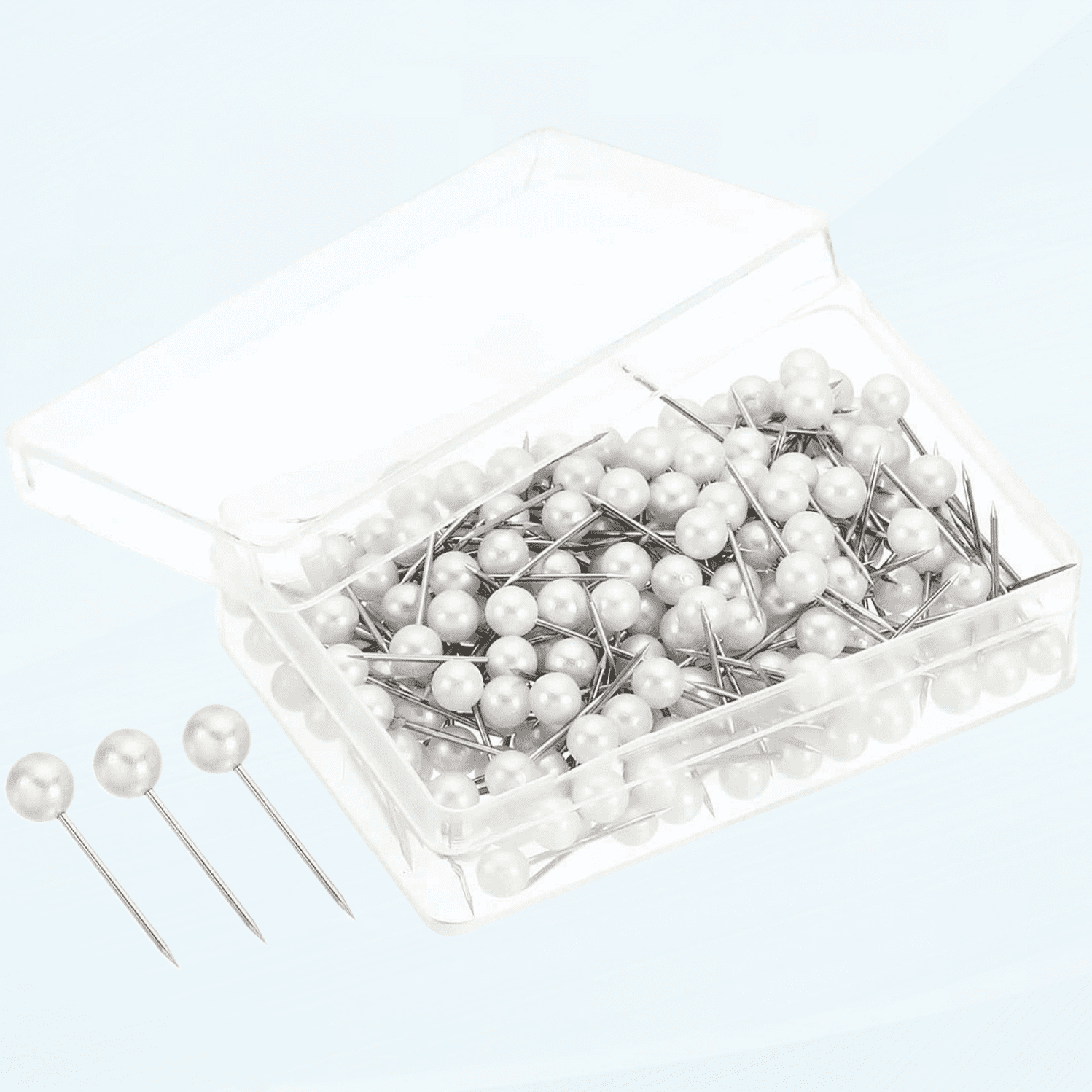 Push Pins, 200 Pack Round Head Map Tacks Thumb Steel Point for World ...