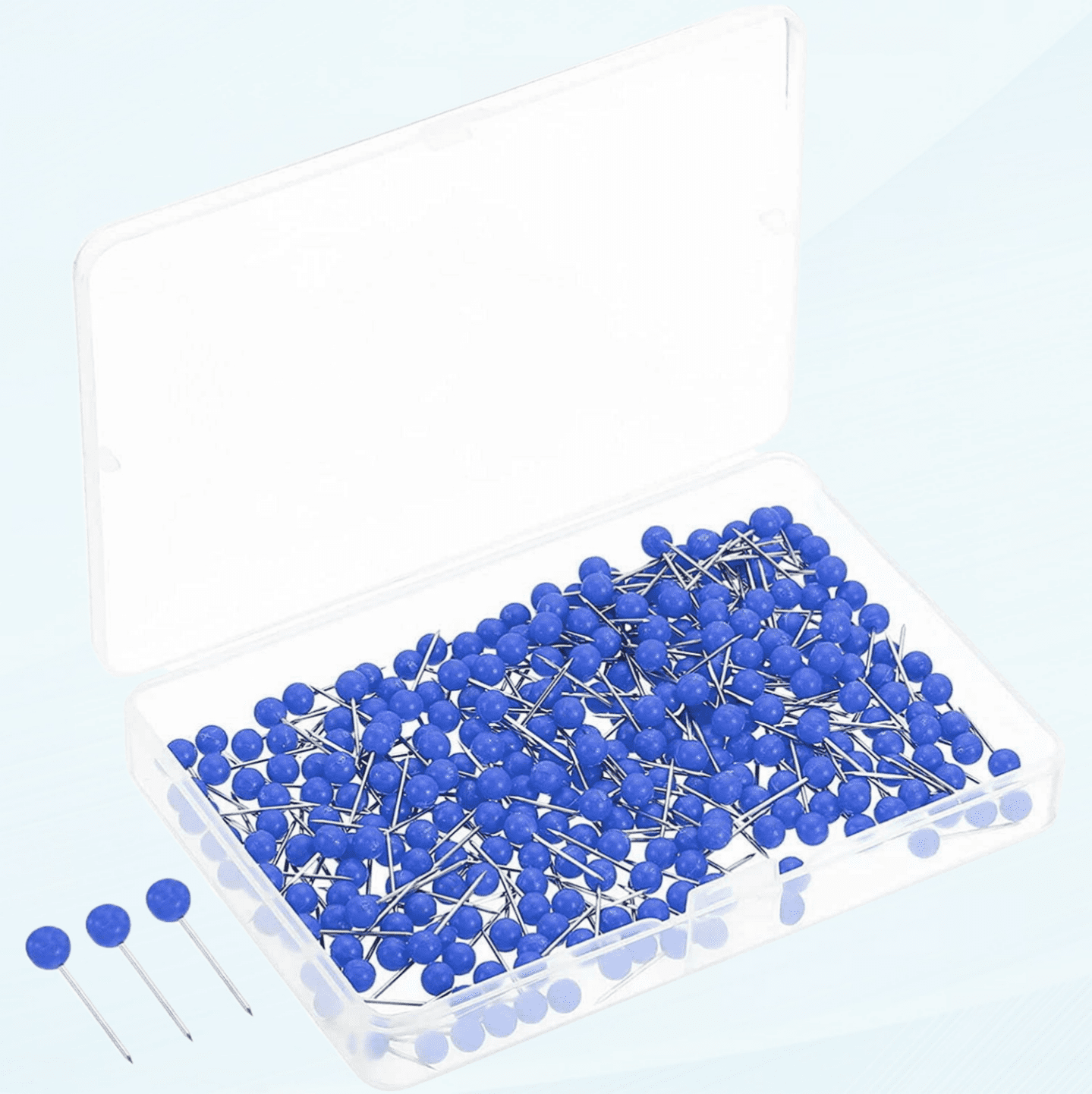 Push Pins, 500 Pack Plastic Round Head Map Tacks Thumb Steel Point for ...