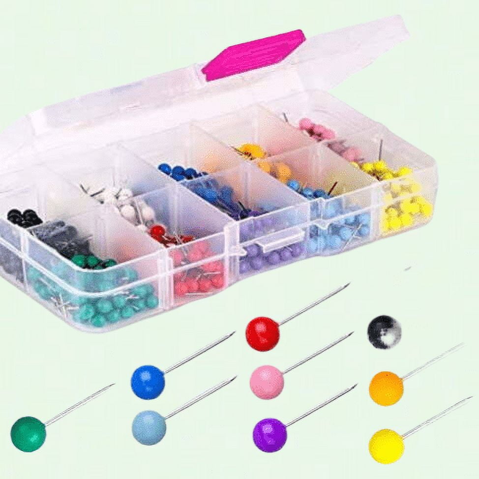 Push Pins 600-count Map Tacks Marking Pins 1/8-Inch Plastic Beads Head, 10 Colors - Walmart.com