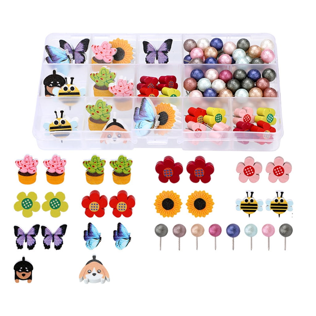 Push Pins Butterfly Tacks Map Tacks Decorative Push Pins Poster Pins ...
