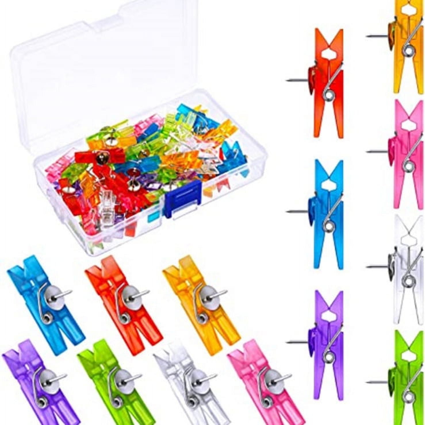 Push Pins for Cork Board - 50Pcs Decorative Push Pins with Case, Cute ...