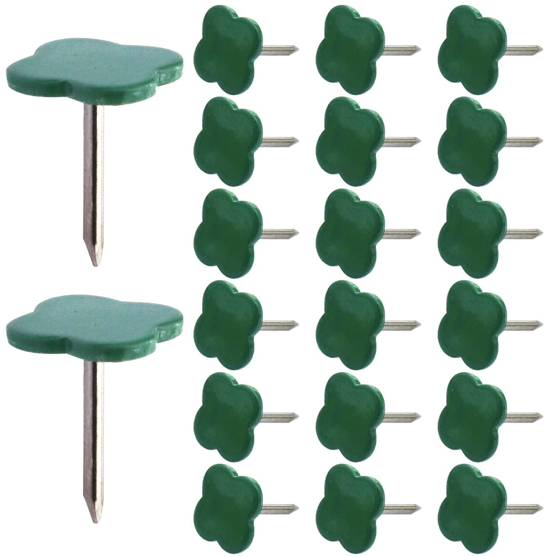 Push Pins Four Leaf Clover Shape Cork Board Decoration Pins Message Drawing Pin Map Tacks,Pack ...