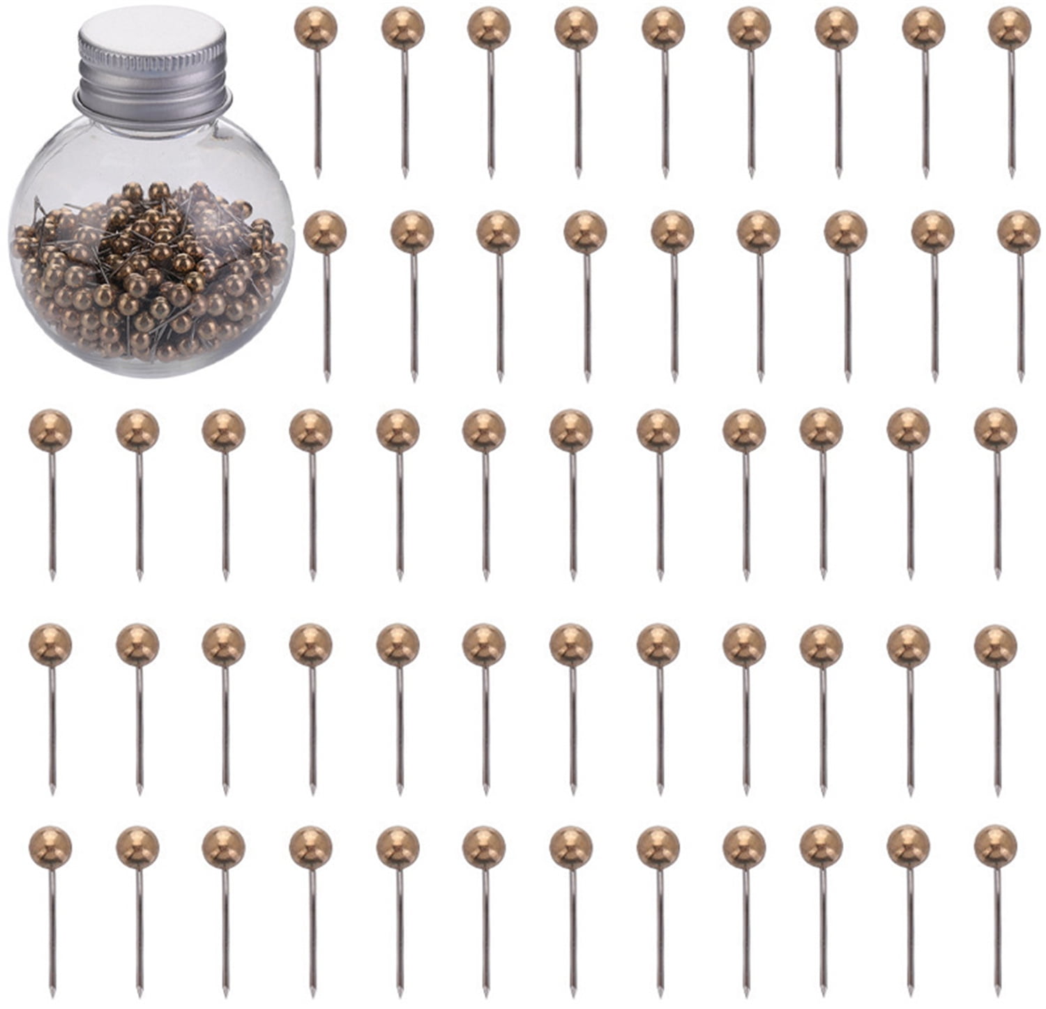 Push Pins,Happon 420 Pack Map Tacks Marking Pins, 0.6inch Plastic Beads ...