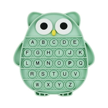 Keyboard Pop Fidget Block Toy Rainbow Solid Color Mouse Bubble Popper ...