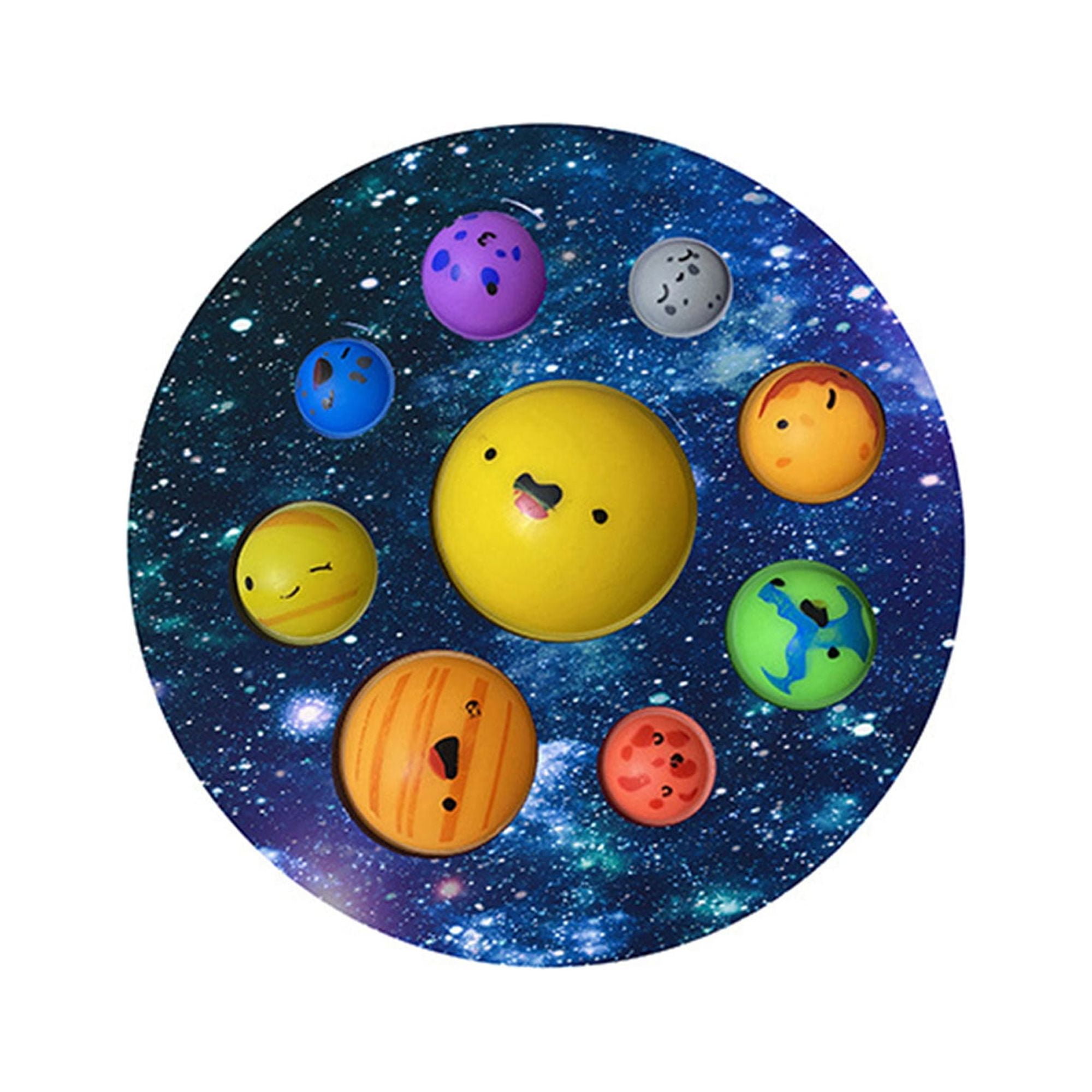 Push Pop Bubble Fidget Toy, Planet Stress Relief Toy Popper Flipping ...