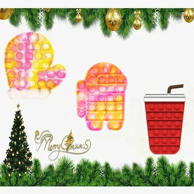 Push Pop Bubble Fidget Toy, Sensory Fidget Toys for Kids Adults, One ...