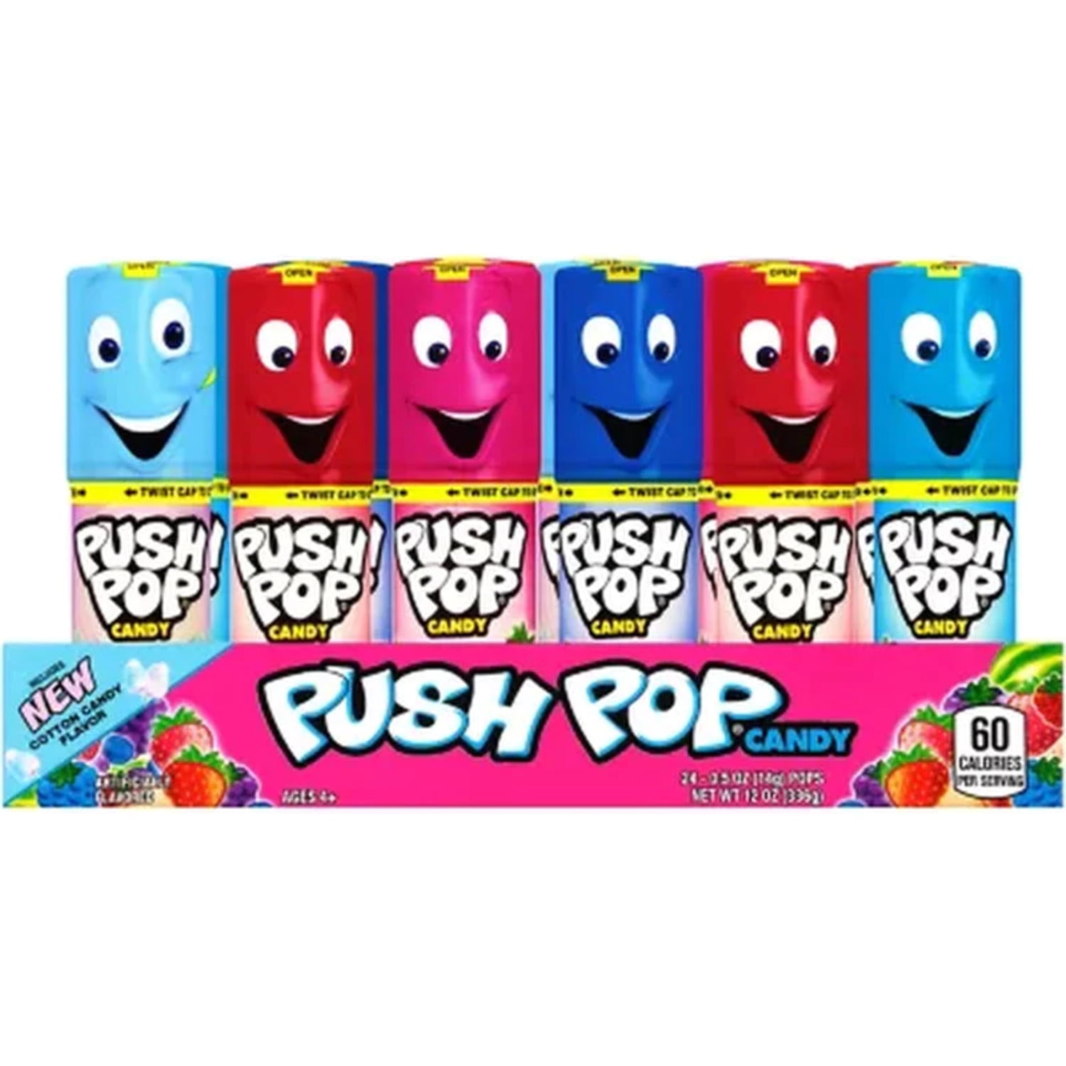 Push Pop Candy Variety Pack 05 Oz 24 Ct