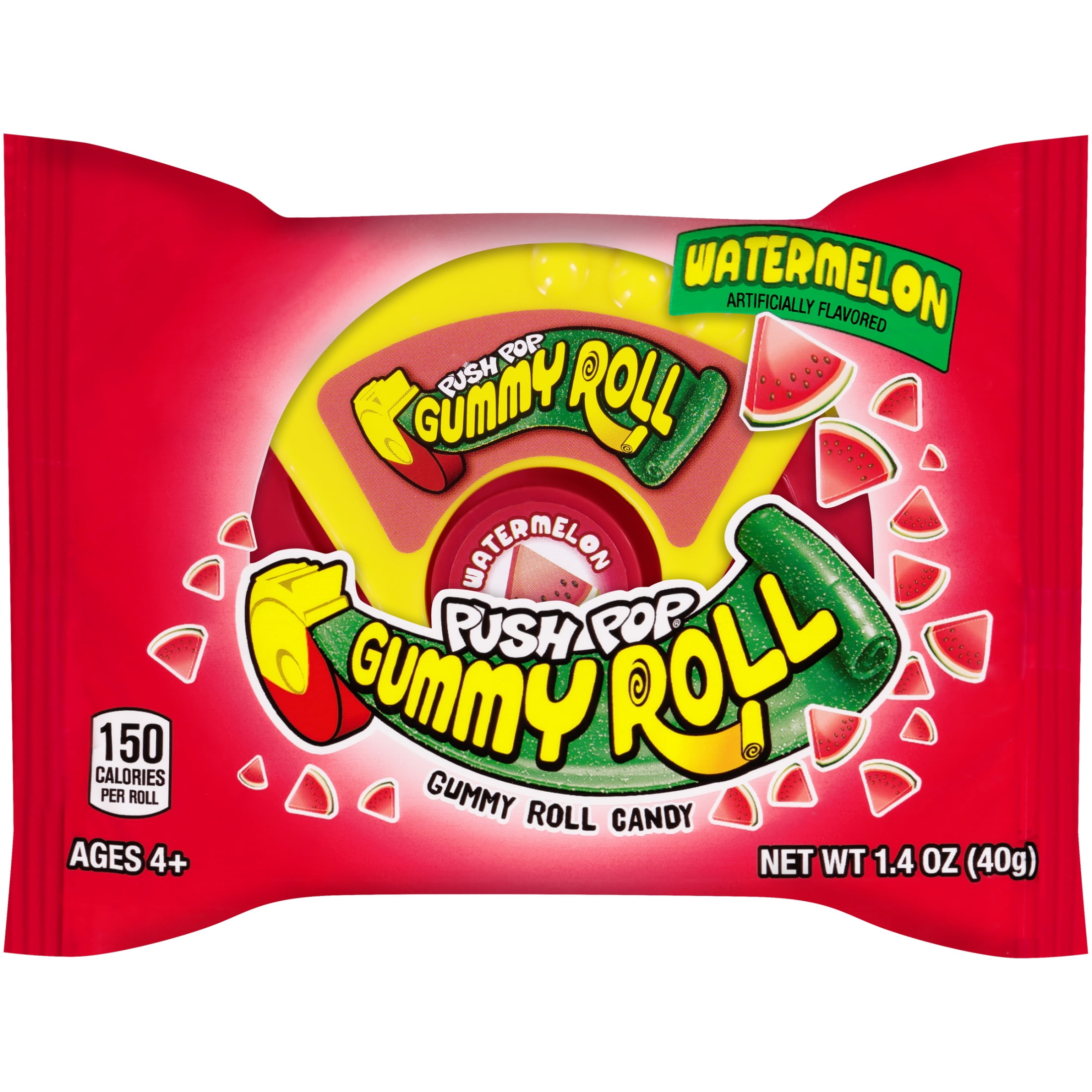 Push Pop Gummy Roll Assorted Flavors Gummy Candy, 1.4oz, 1 Count ...
