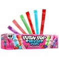 Push Pop Freezer Pops 48 Count Box with 6 Fruity Flavors Ice Popsicles ...