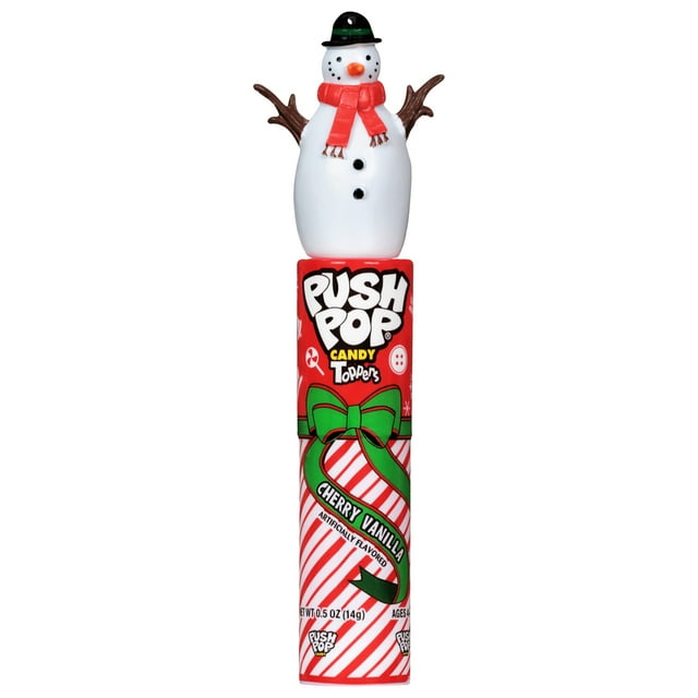 Push Pop Toppers Christmas Lollipop Candy, 1 Count, 0.5 oz. - Walmart.com